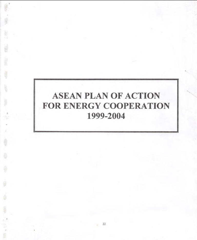 (2021-2025) ASEAN Plan of Action for Energy Cooperation (APAEC) 2016-2025 Phase II - ASEAN ...