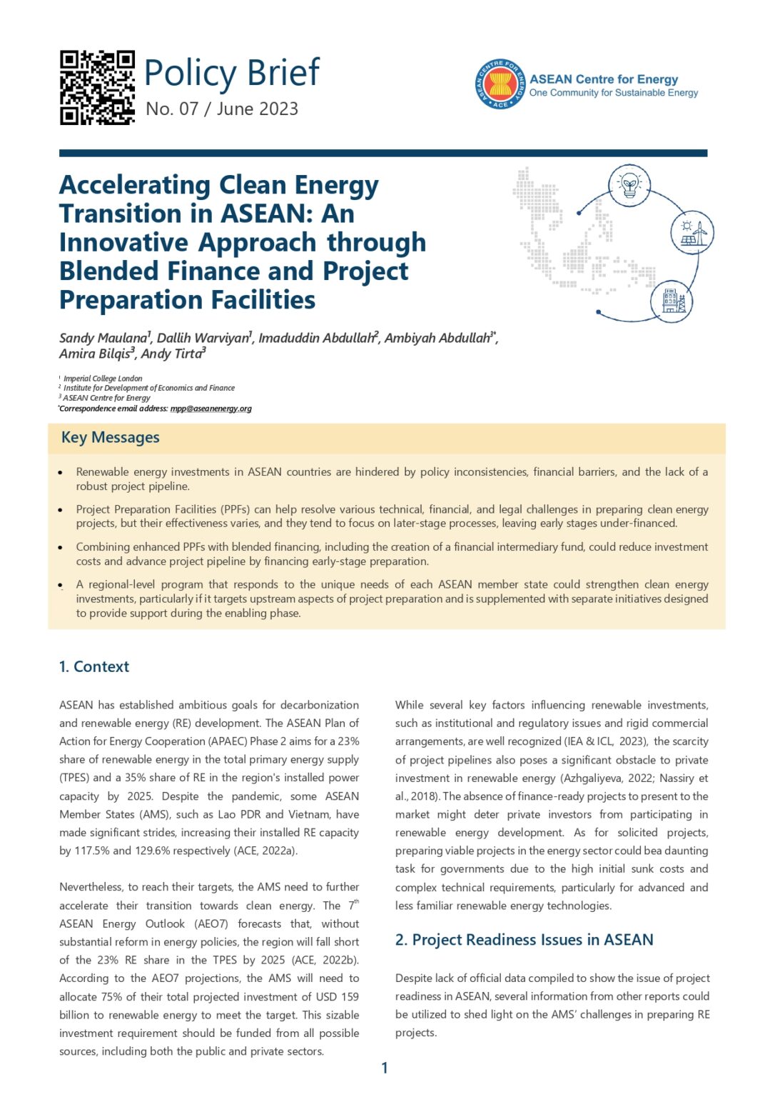 Accelerating Clean Energy Transition in ASEAN: An Innovative Approach ...
