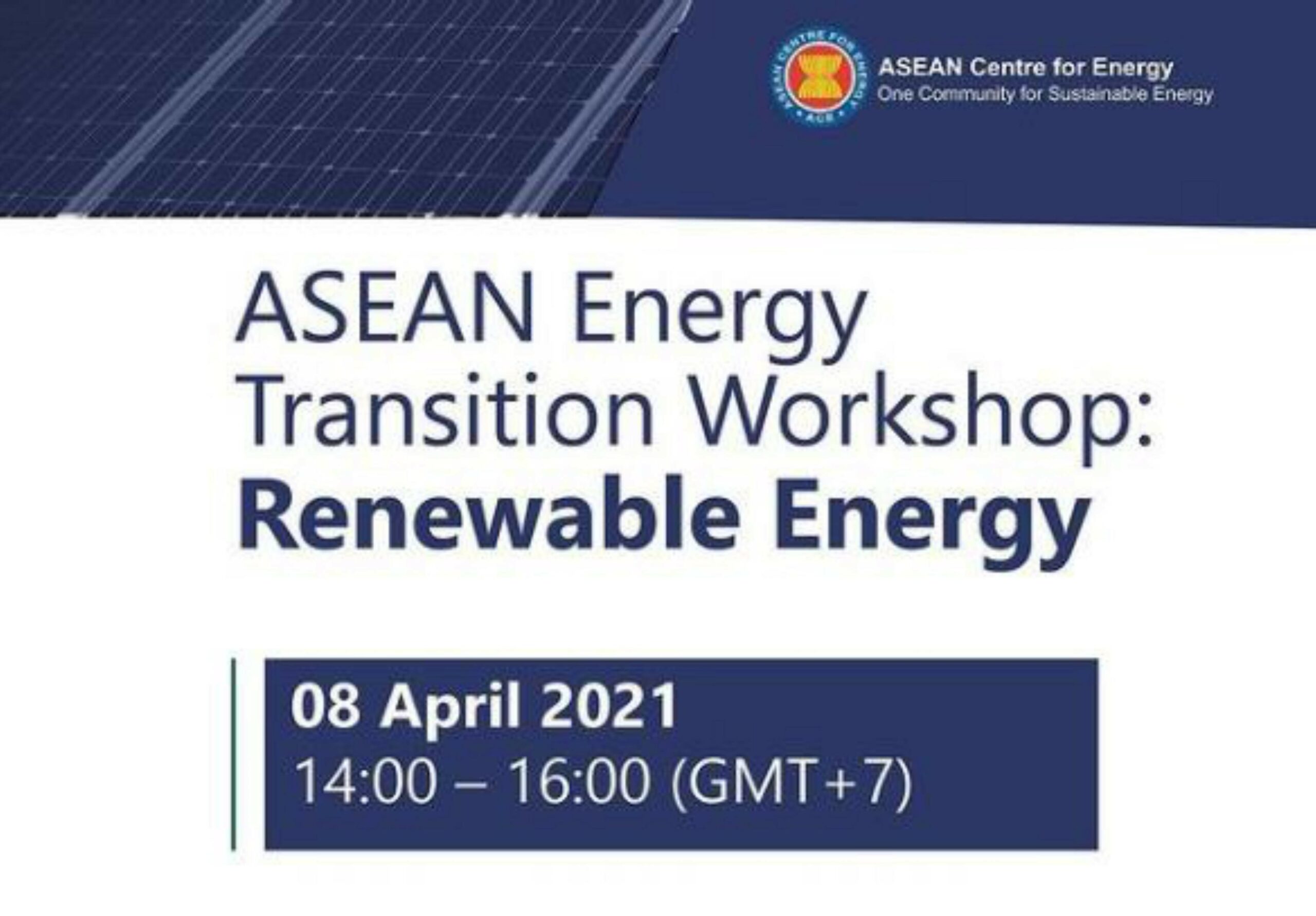 ASEAN Energy Transition Workshop: Renewable Energy - ASEAN Centre for Energy